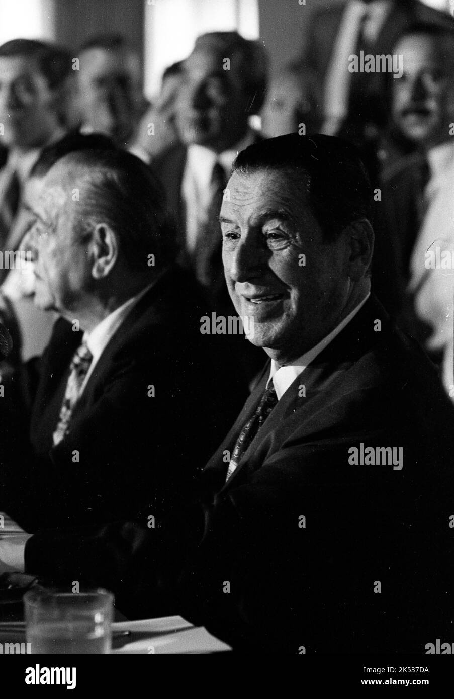 Juan Domingo Peron, Argentine politicial, returns to Argentina after 18 ...