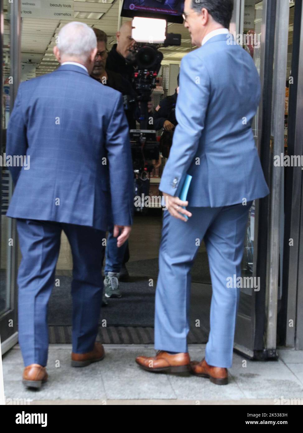 Dr. Anthony Fauci Filming With Stephen Colbert For The Late Show ...