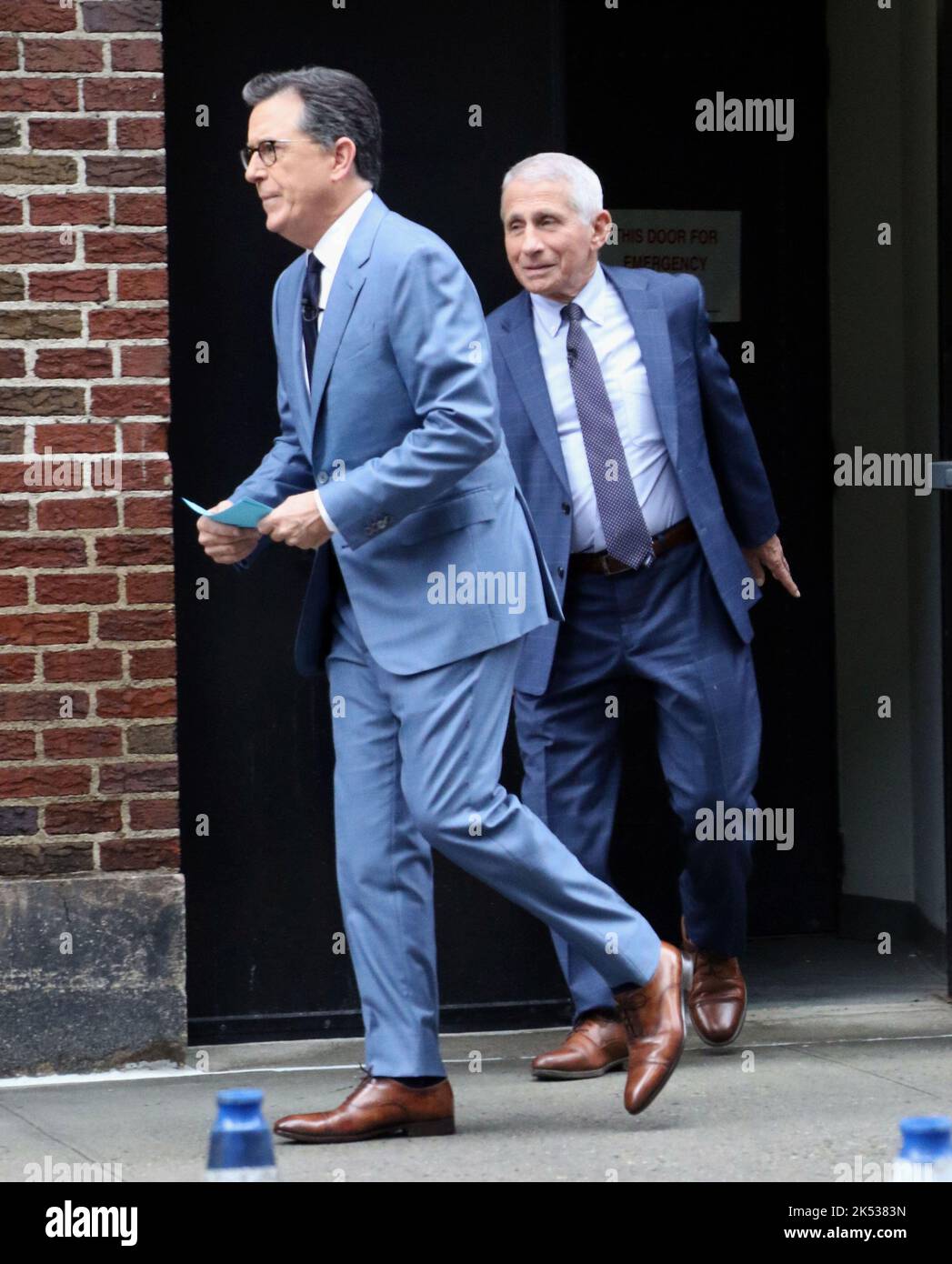 Dr. Anthony Fauci Filming With Stephen Colbert For The Late Show ...