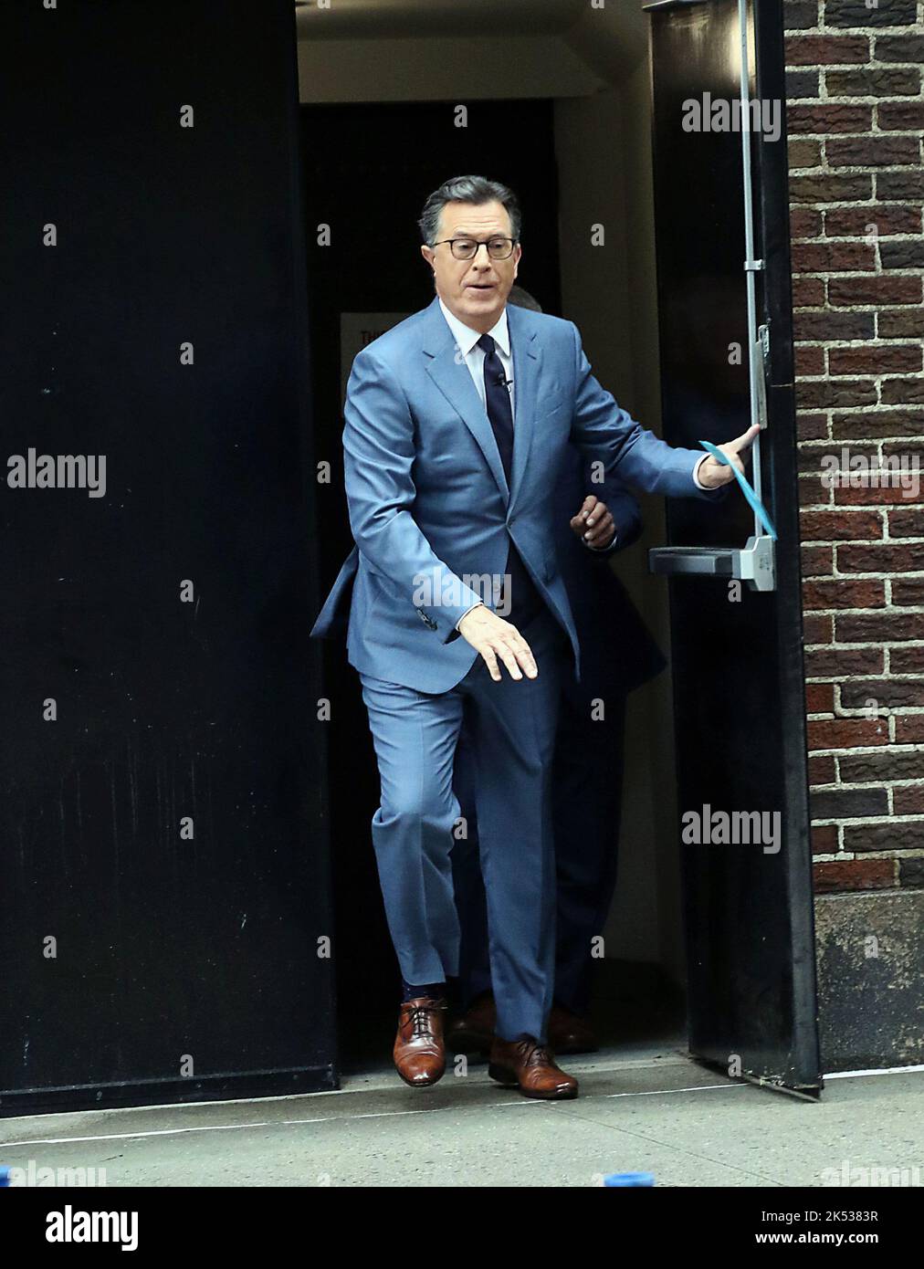 Dr. Anthony Fauci Filming With Stephen Colbert For The Late Show ...