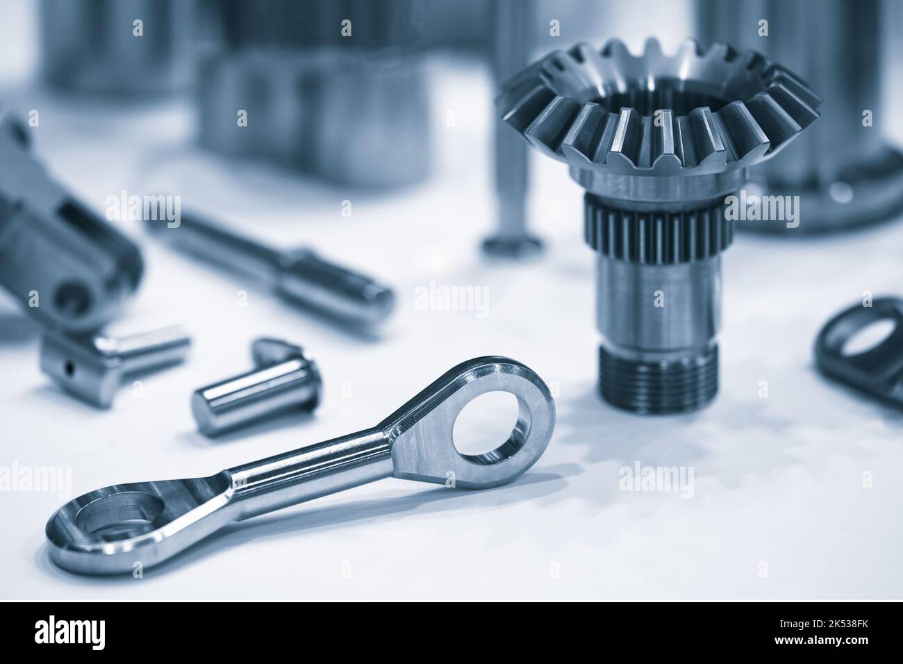 Many types of metal details industrial design background, engineering ...