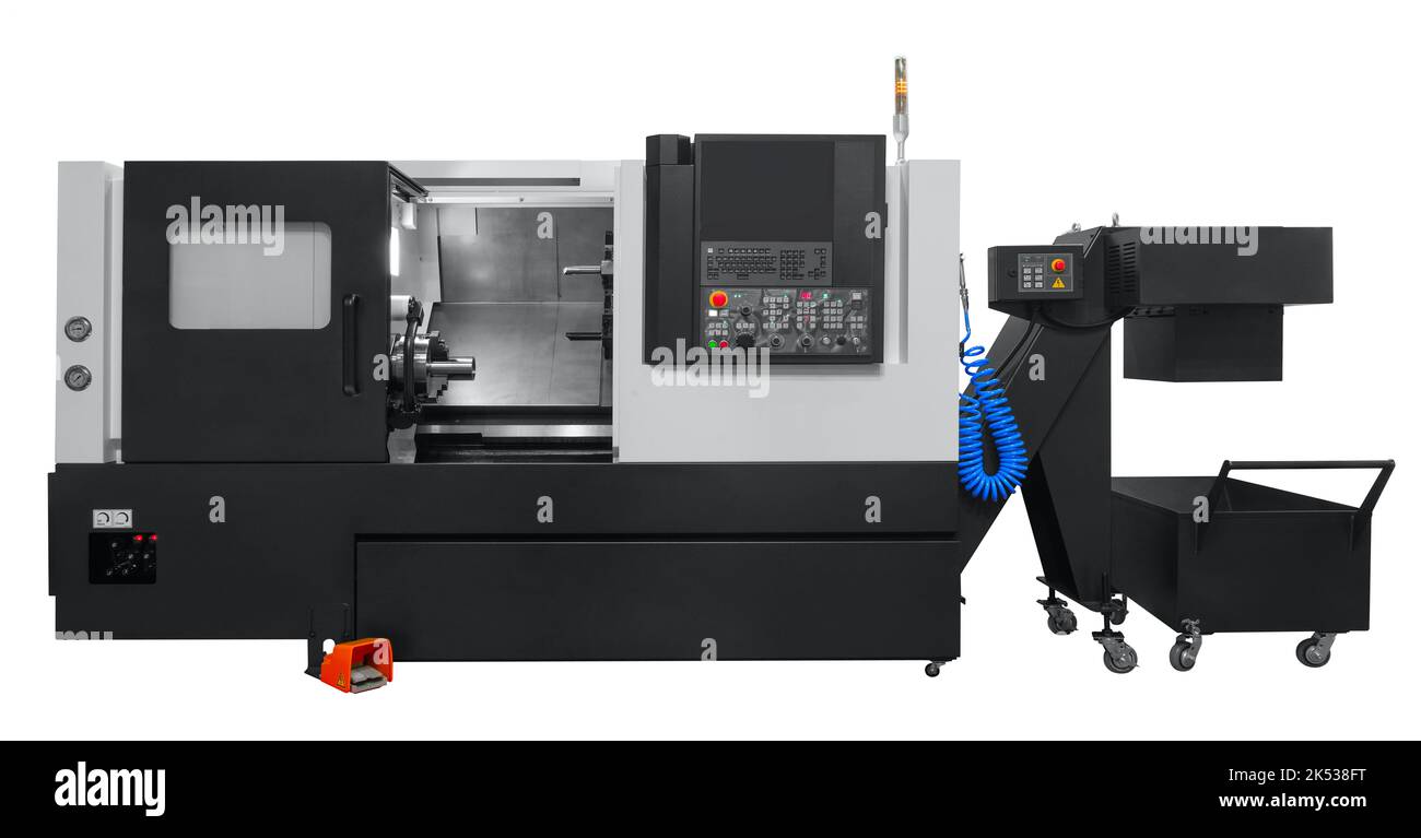 Manufacturing professional lathe machine . Industrial concept ...