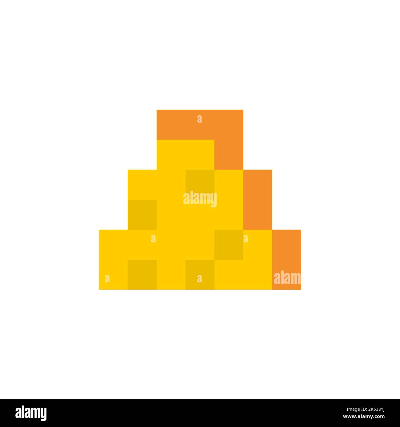 Cheese Pixel art. 8 bit Cheese piece. Vector illustration Stock Vector ...