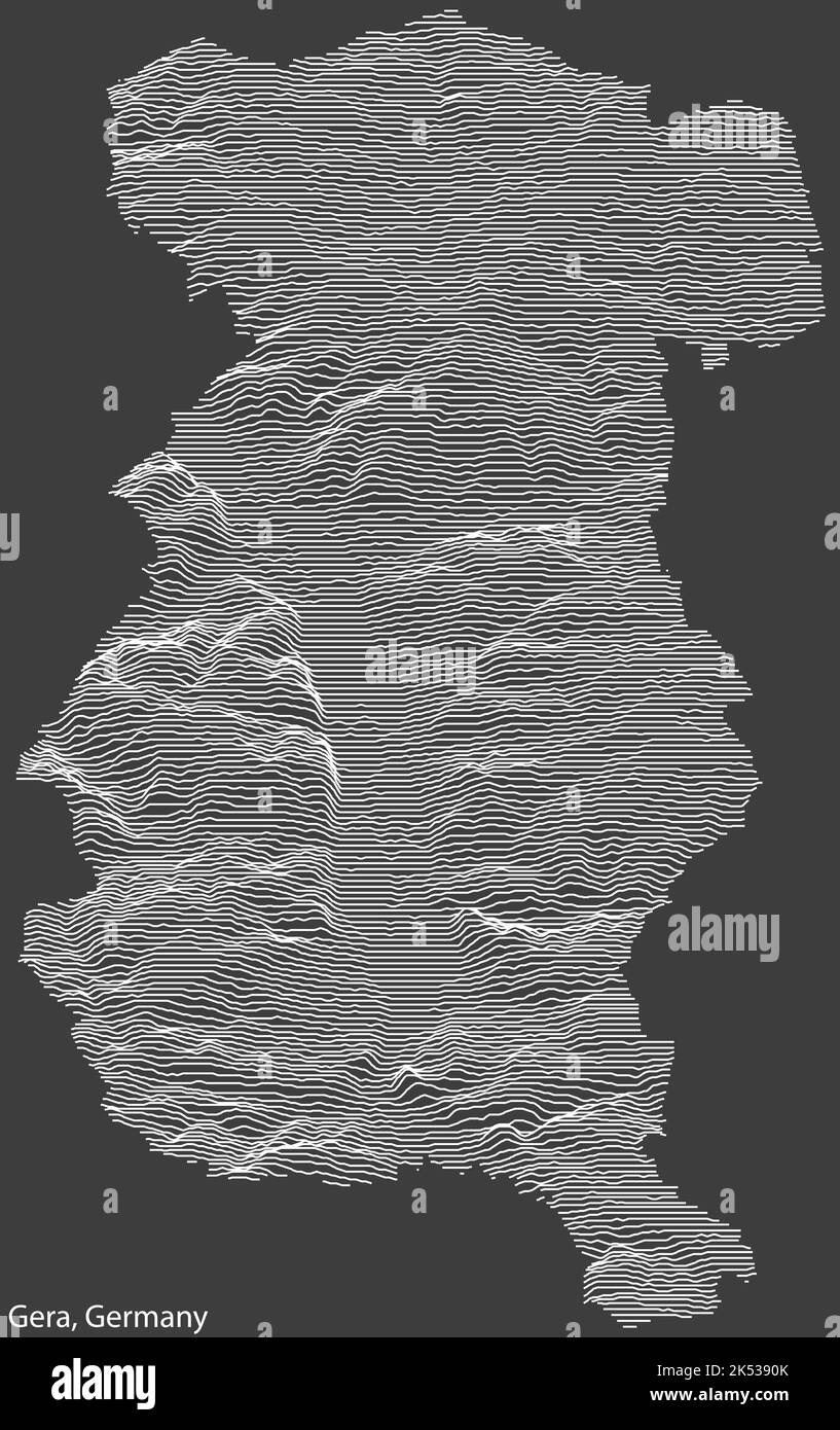 Topographic relief map of GERA, GERMANY Stock Vector Image & Art - Alamy