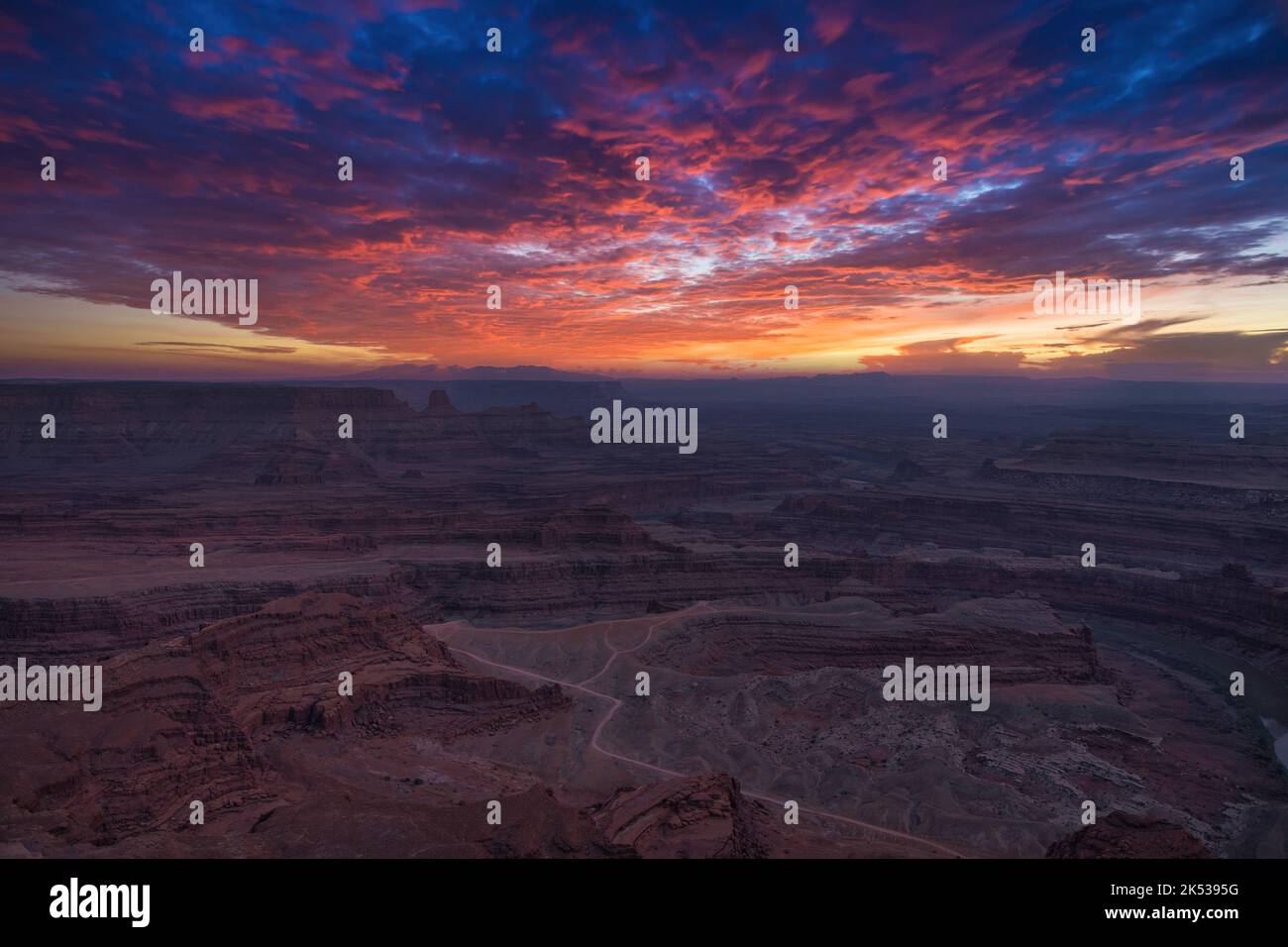 A beautiful sunset over the Canyonlands national park Stock Photo - Alamy