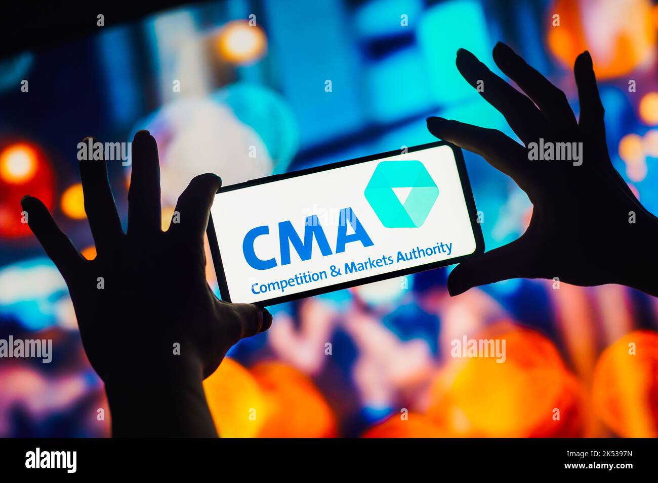 In this photo illustration, the Competition and Markets Authority (CMA ...