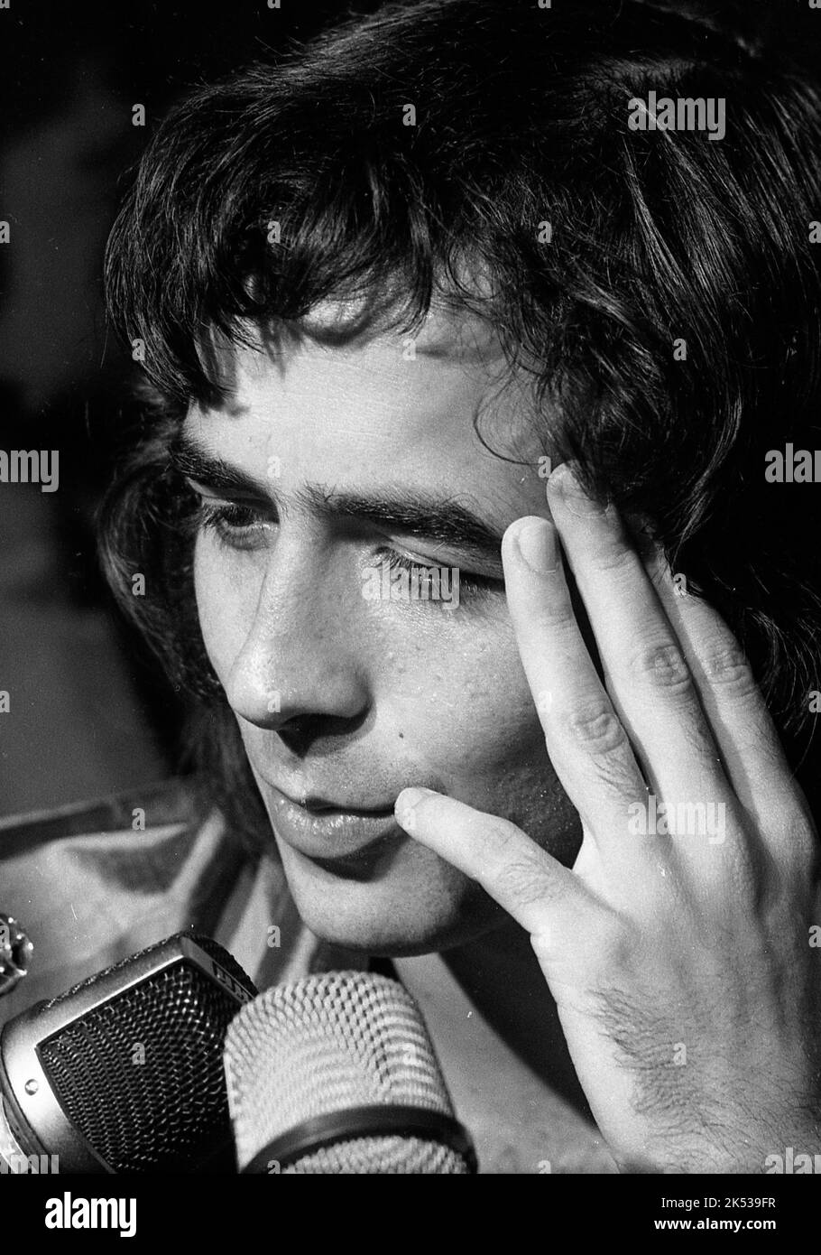 Joan Manuel Serrat, Spanish popular singer, in Buenos Aires Stock Photo ...