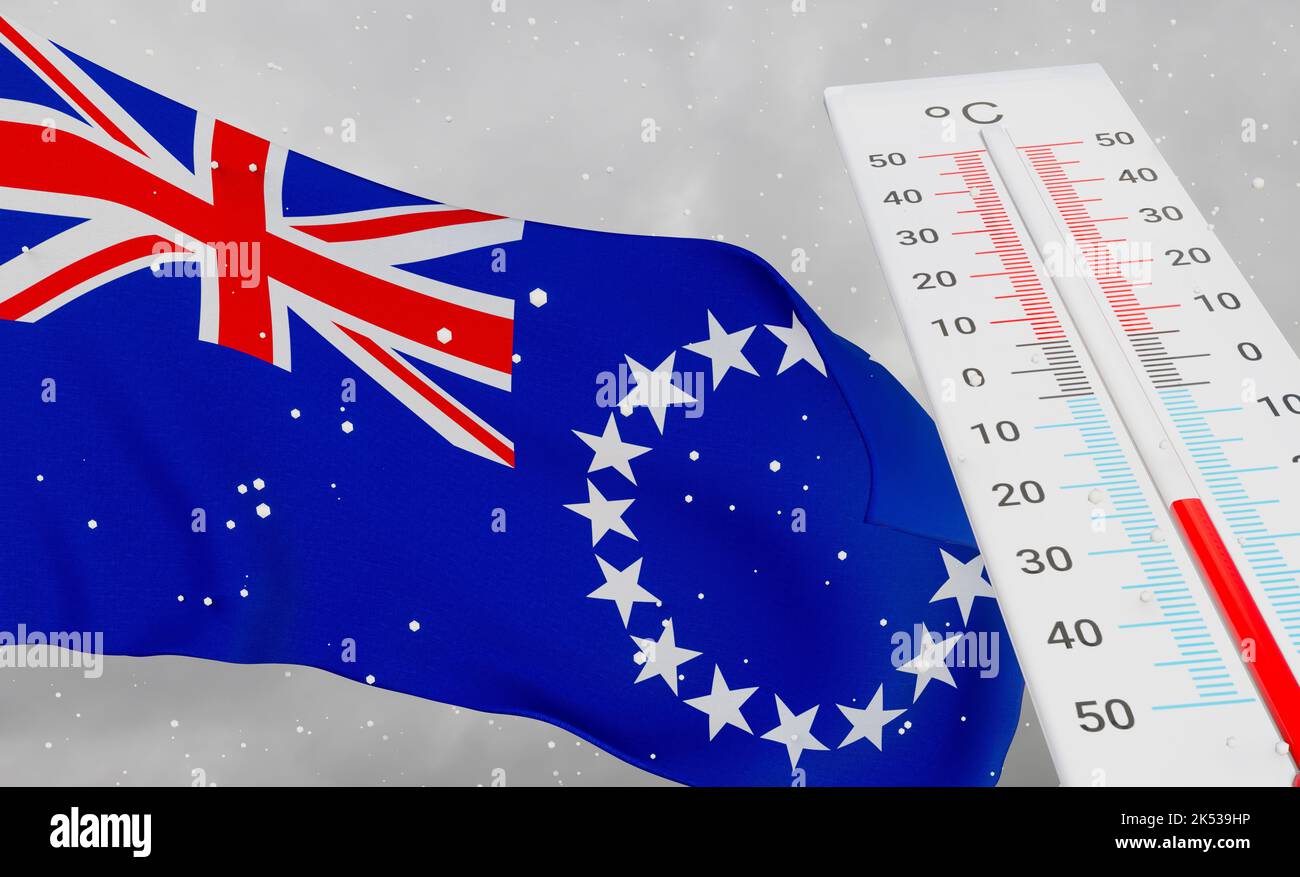 Winter in Cook Islands with severe cold, negative temperature, Cold ...