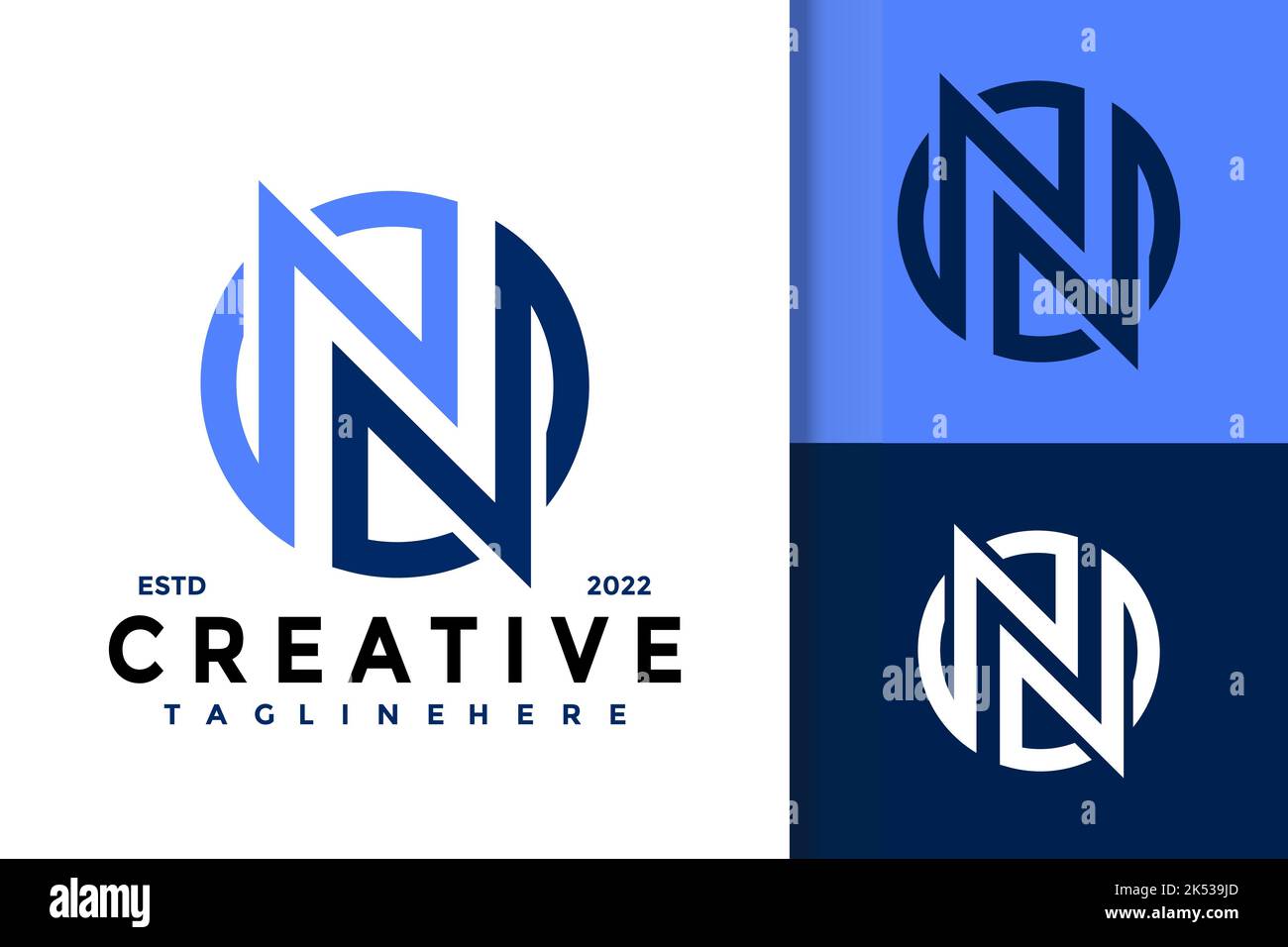 Abstract letter N logo - modern logo idea sign Stock Vector Image & Art - Alamy