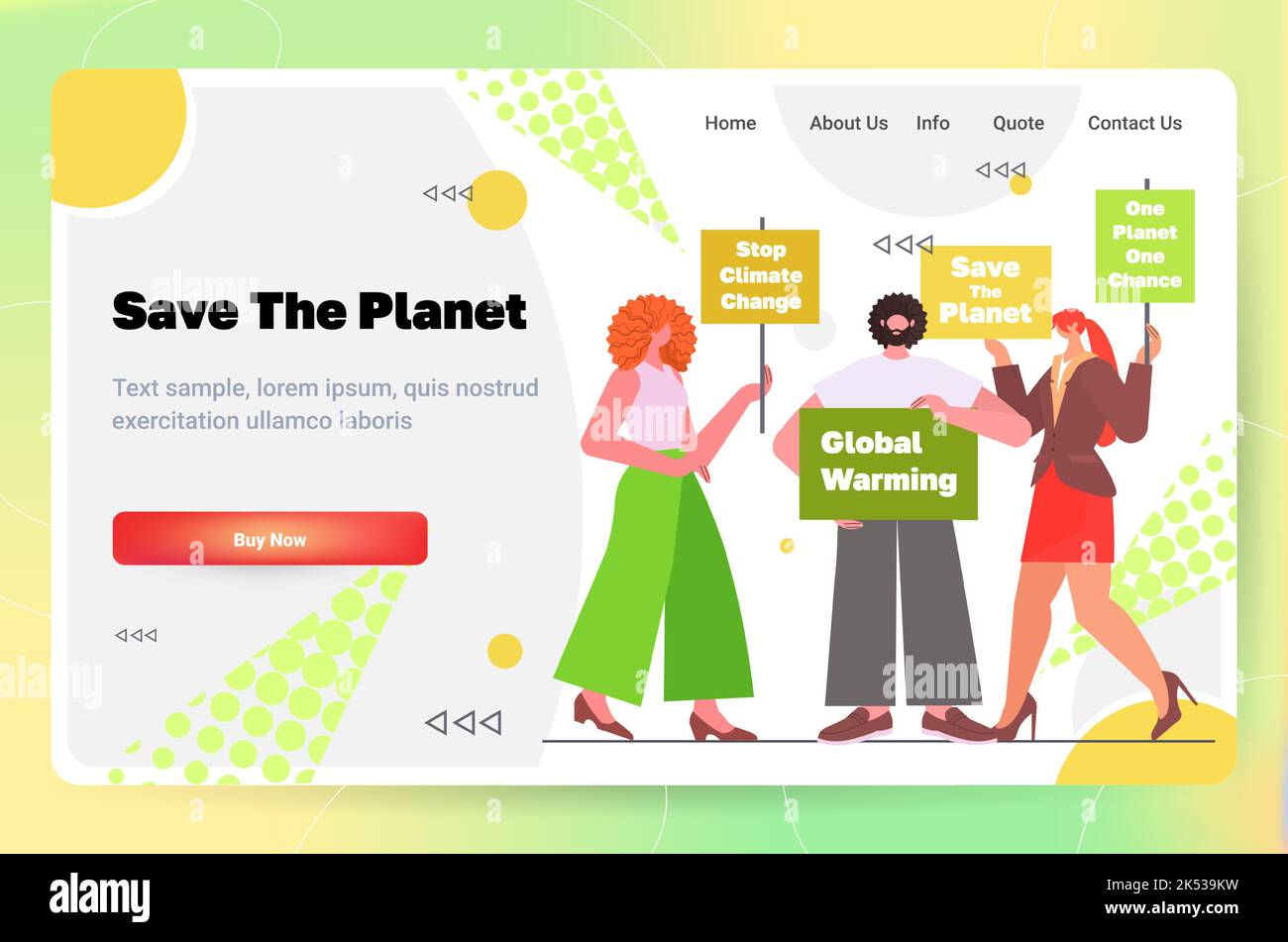 carbon credit campaign people holding stop climate change banners ...