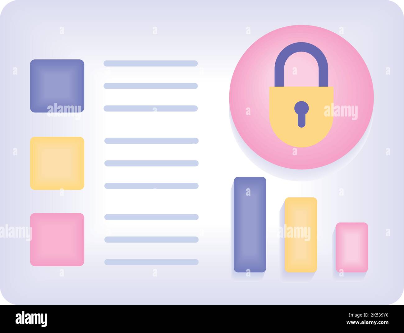 ui template with padlock icon Stock Vector Image & Art - Alamy