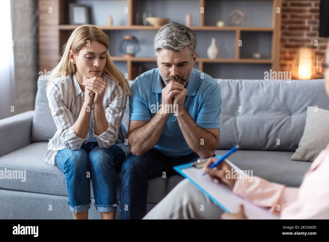 Husband listening wife hi-res stock photography and images - Alamy
