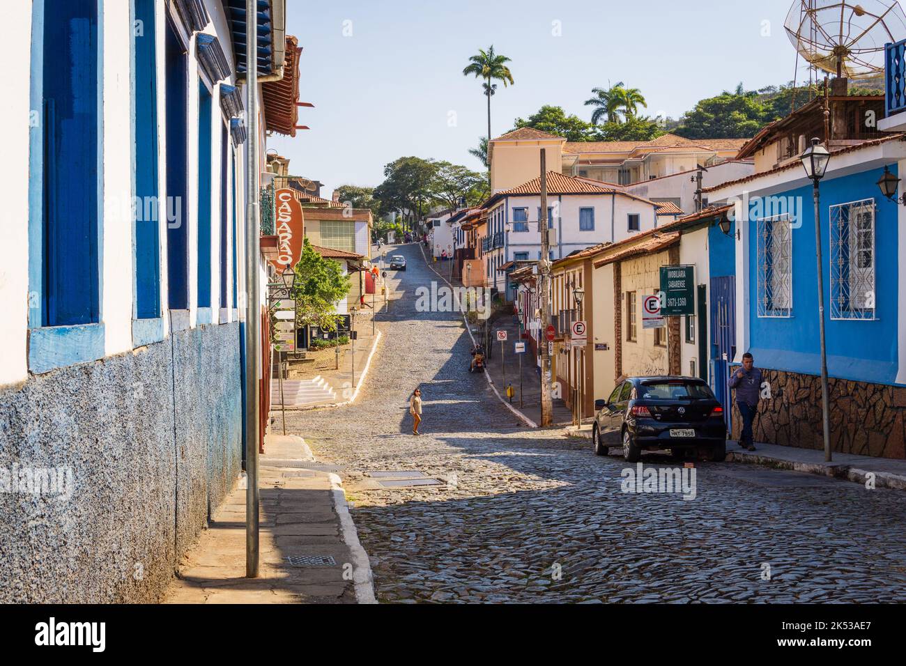 Empty street cobble stones hi-res stock photography and images - Alamy