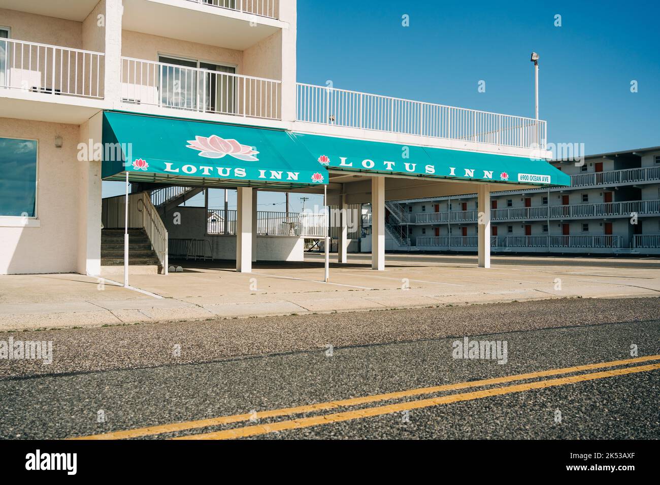 Lotus Inn vintage sign, Wildwood Crest, New Jersey Stock Photo - Alamy