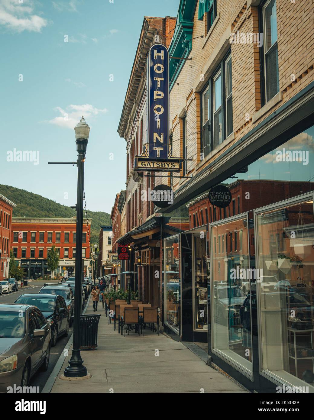 Vintage Hotpoint sign, Great Barrington, Massachusetts Stock Photo - Alamy