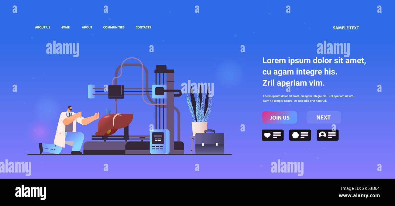 researcher prints liver model on 3d bio printer medical printing of ...