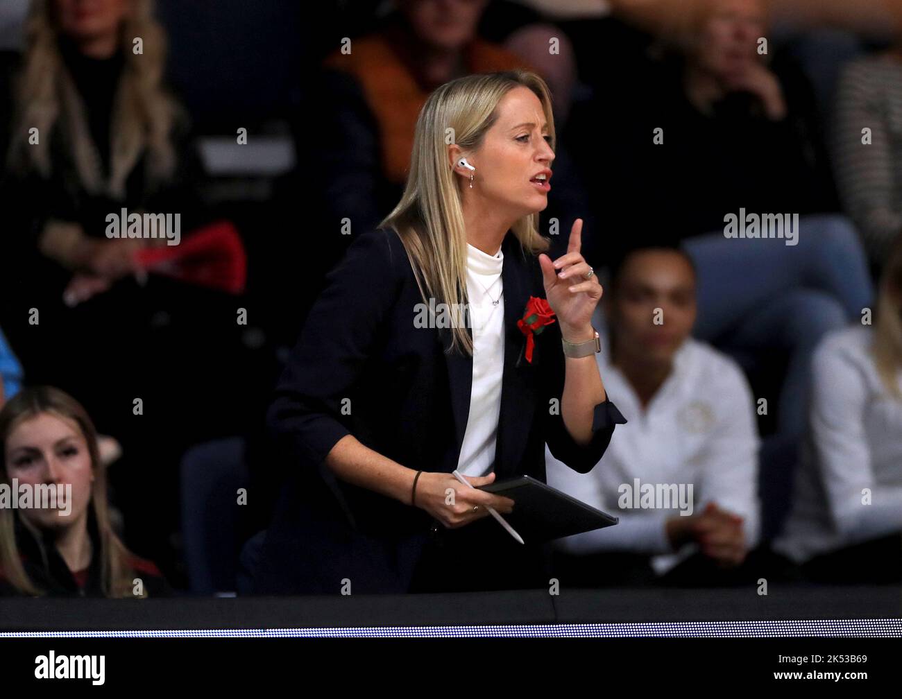 England Vitality Roses head coach Jess Thirlby during the Vitality ...