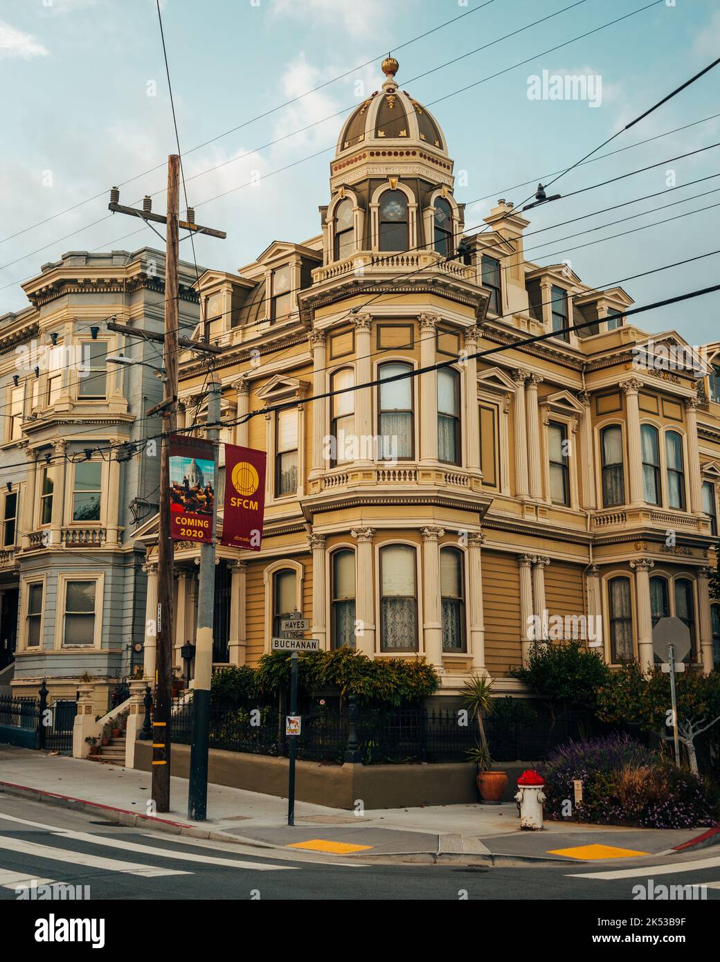 Beautiful architecture in Hayes Valley, San Francisco, California Stock ...