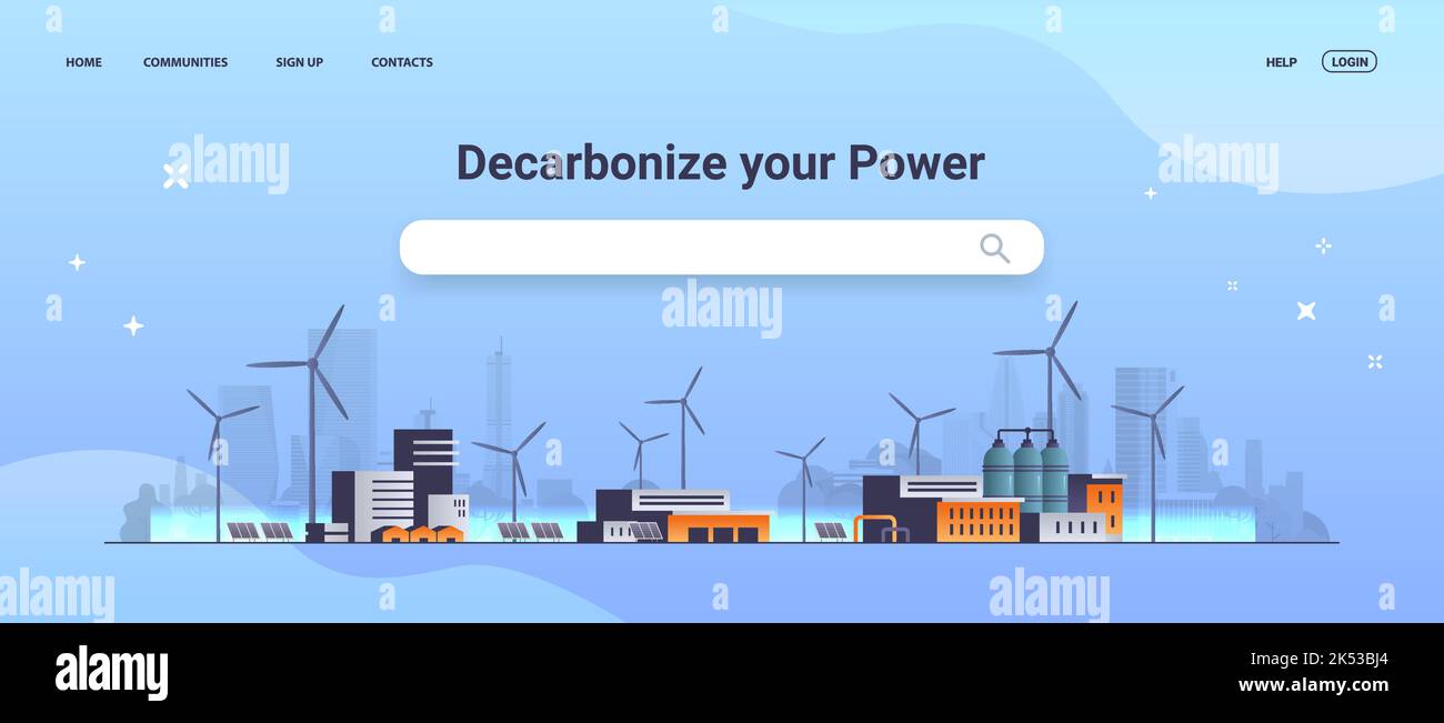 Wind turbines and solar panels energy renewable station waste free world decarbonize your power ...