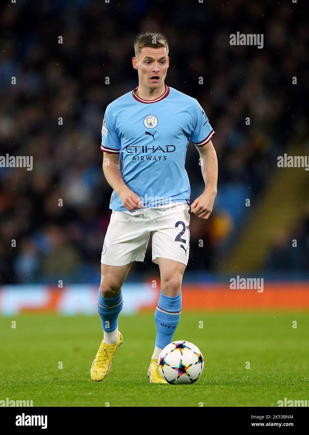 Manchester City's Sergio Gomez during the UEFA Champions League Group G ...