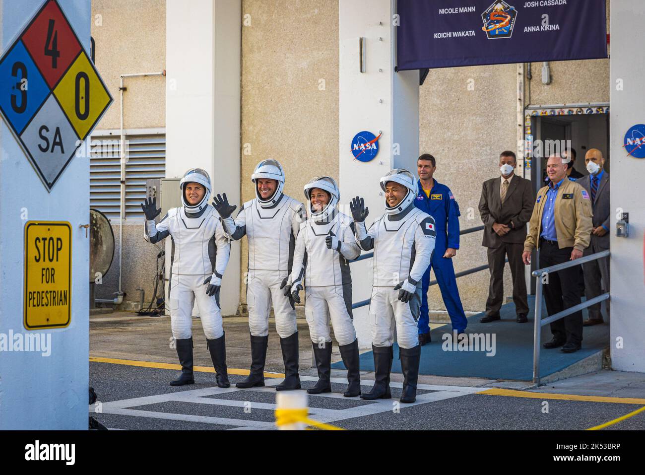 Florida, US, October 5, 2022. Russian cosmonaut Anna Kikina, NASA ...