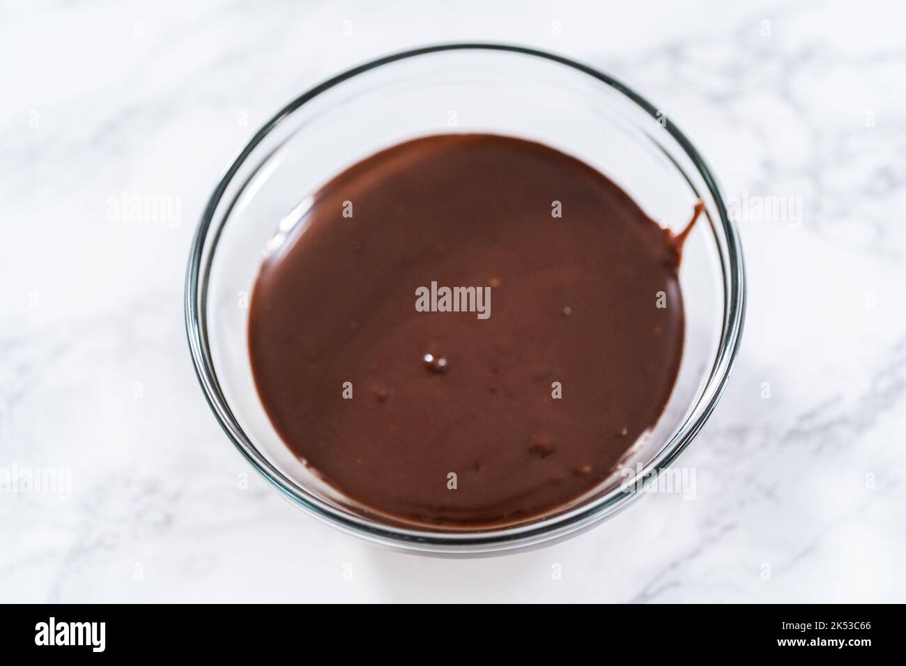Chocolate ganache cupcake Stock Photo - Alamy