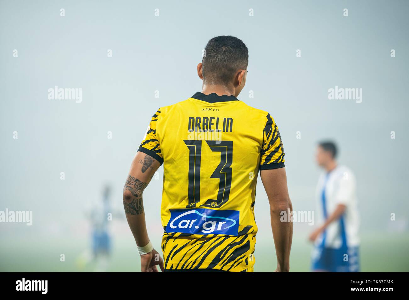Athens, Lombardy, Greece. 3rd Oct, 2022. 13 ORBELIN PINEDA of AEK ...