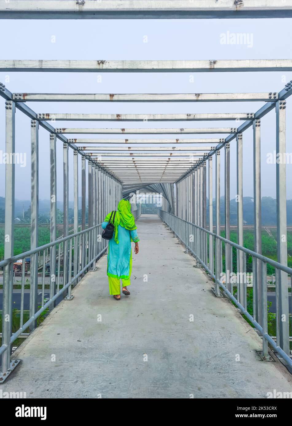 Happy woman tourist walking and admiring the unique interior of the ...