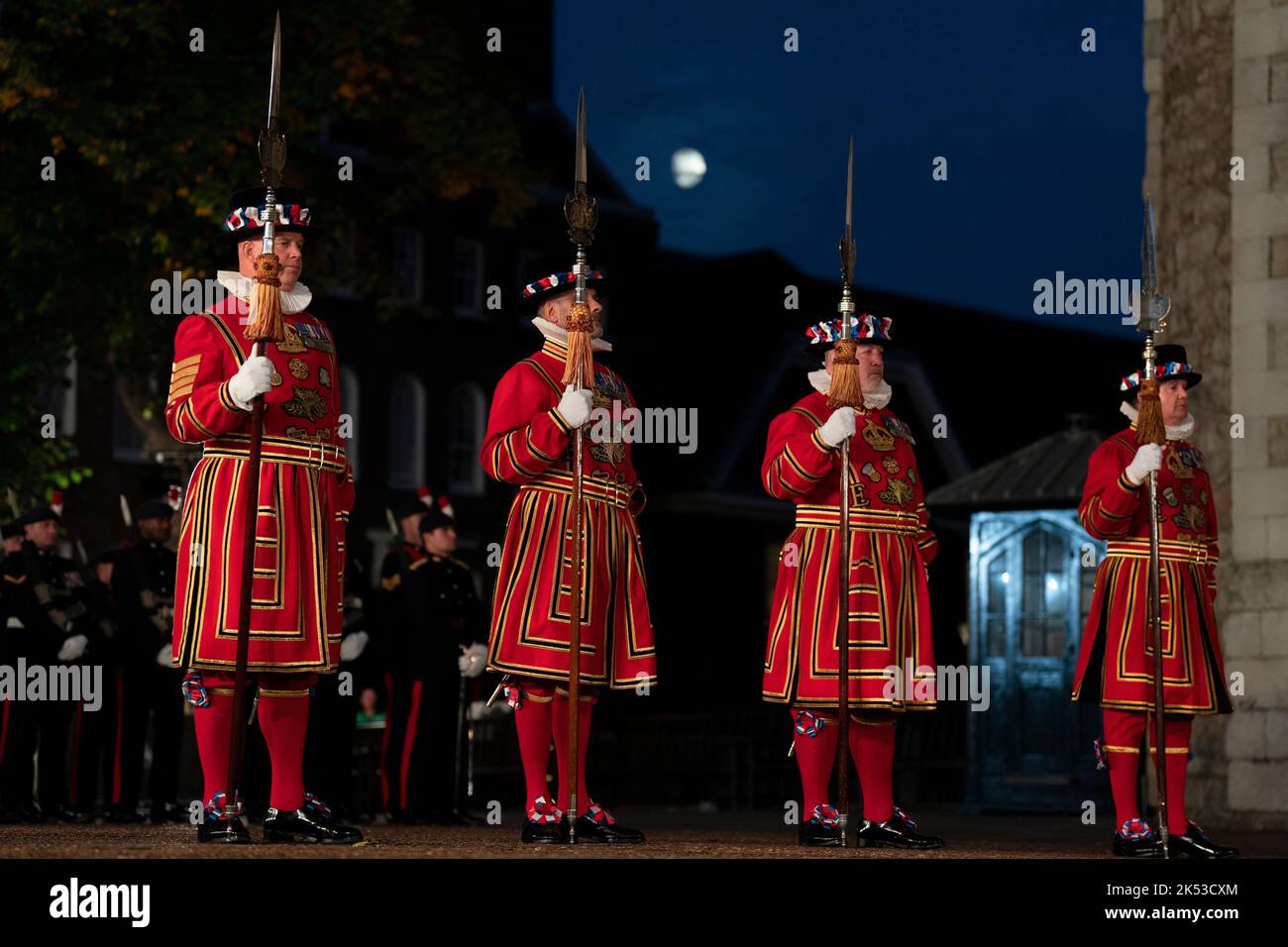 Yeoman Wardens as General Sir Gordon Messenger is presented with the ...