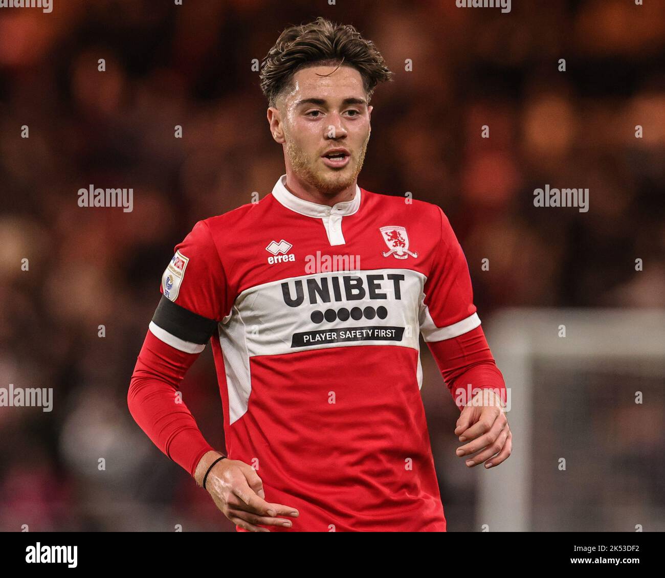 Hayden Hackney #30 of Middlesbrough during the Sky Bet Championship ...