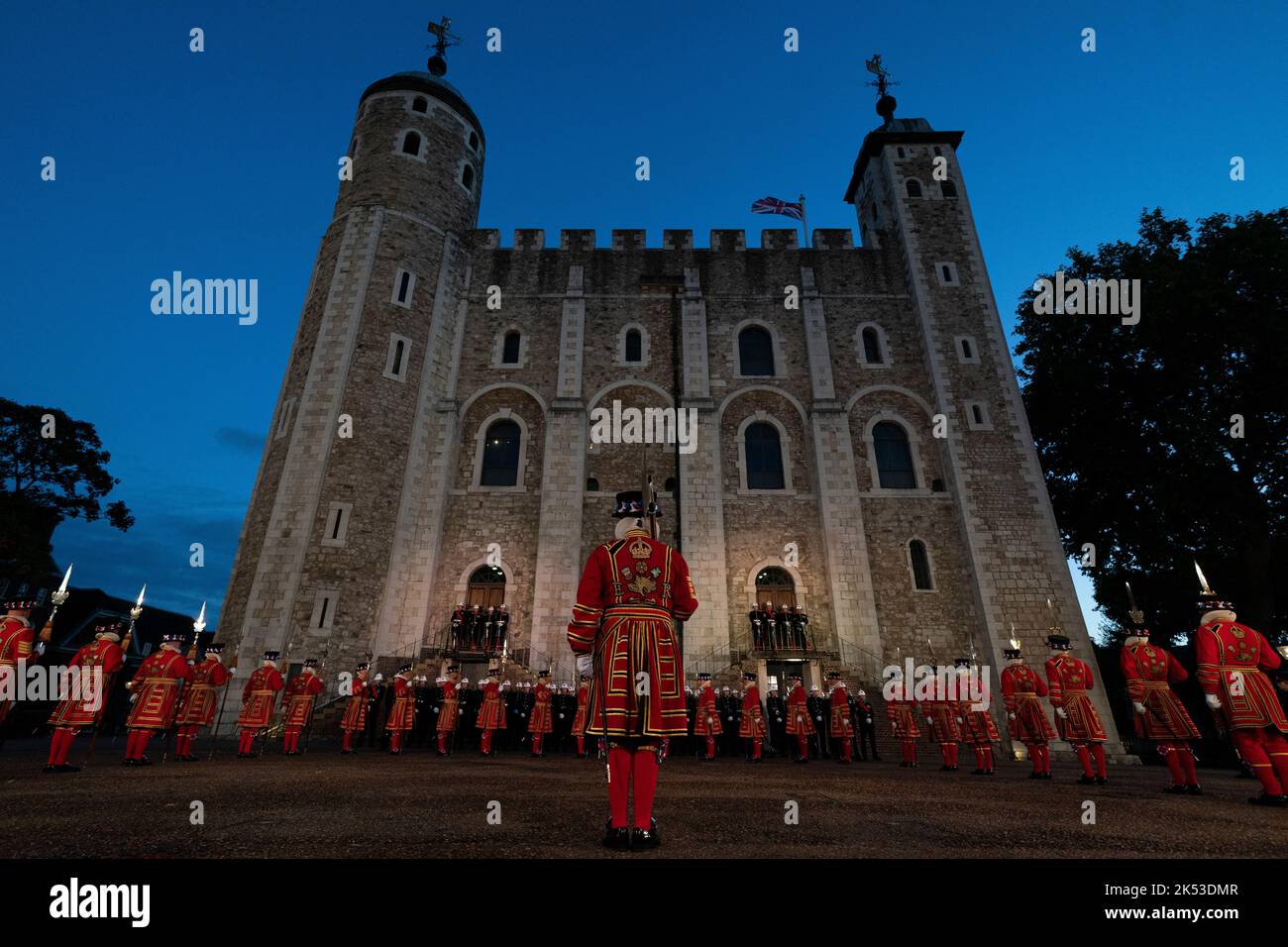 Yeoman Wardens as General Sir Gordon Messenger is presented with the ...