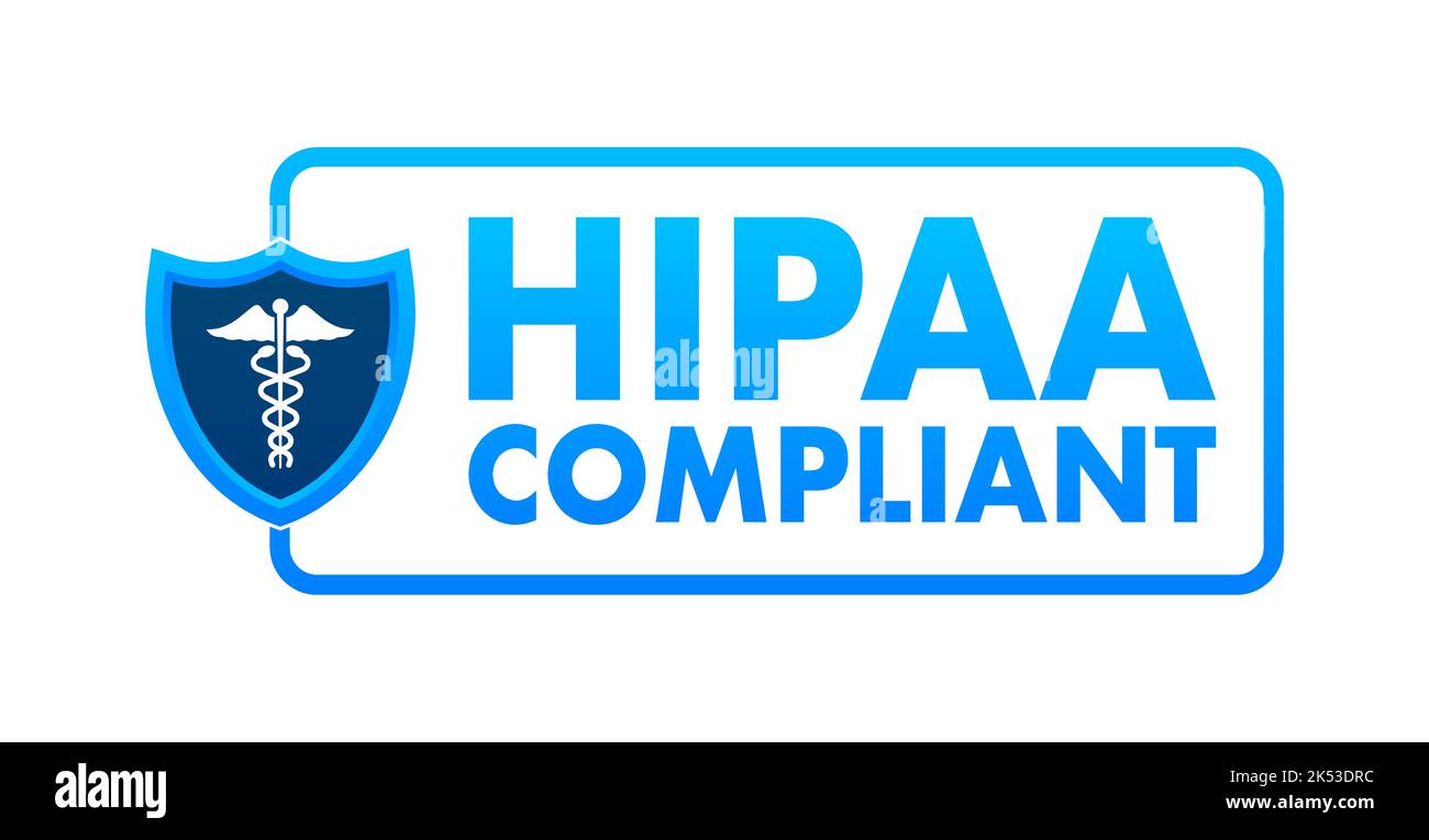 Hipaa compliant. Checkmark icon. Vector design. Logo symbol. Vector ...