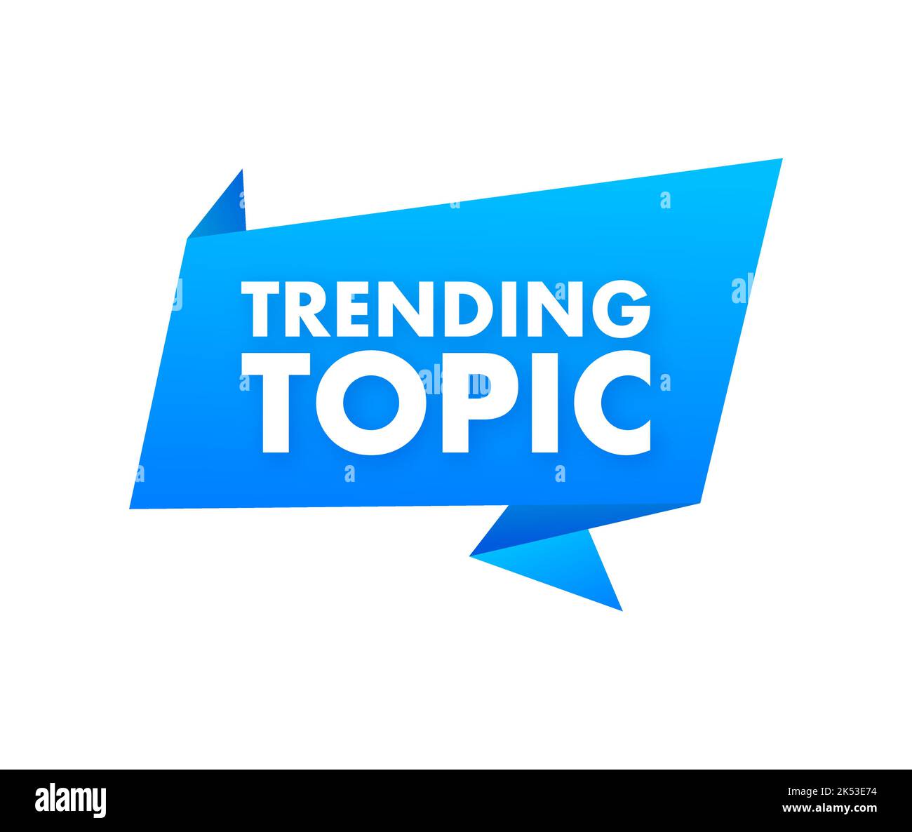 Trending topic icon badge. Ready for use in web or print design. Vector ...