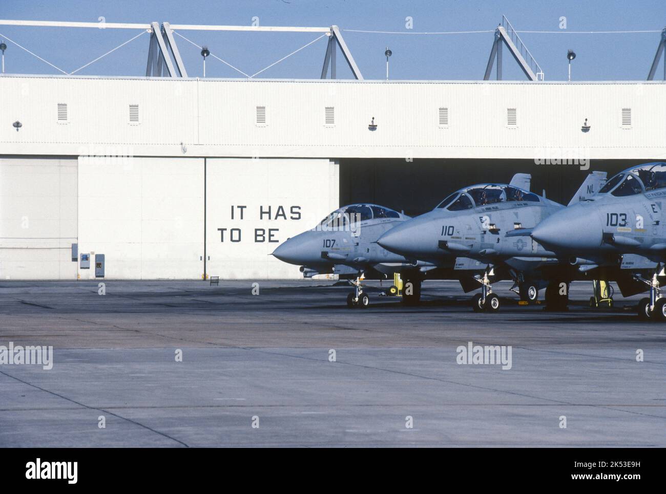 F-14's on the flightline at NAS Miramar in San Diego, California Stock ...