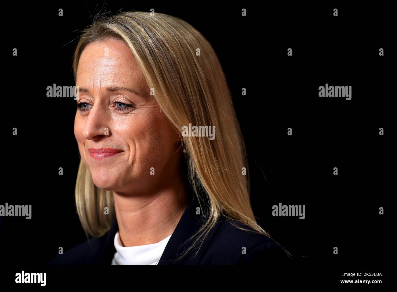 England Vitality Roses head coach Jess Thirlby at the end of the ...