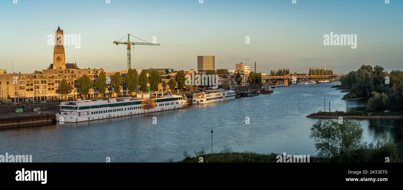 Arnhem, Province Gelderland, The Netherlands, 02.10.2022, Panorama of ...