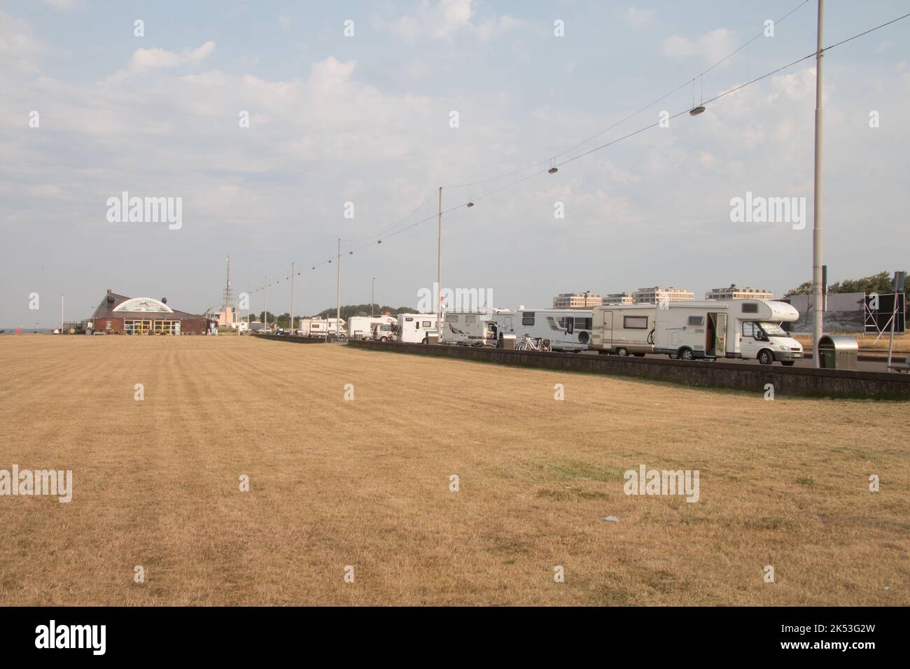 Campervans and Motorhomes parked up. Netherlands. 2022 Stock Photo - Alamy
