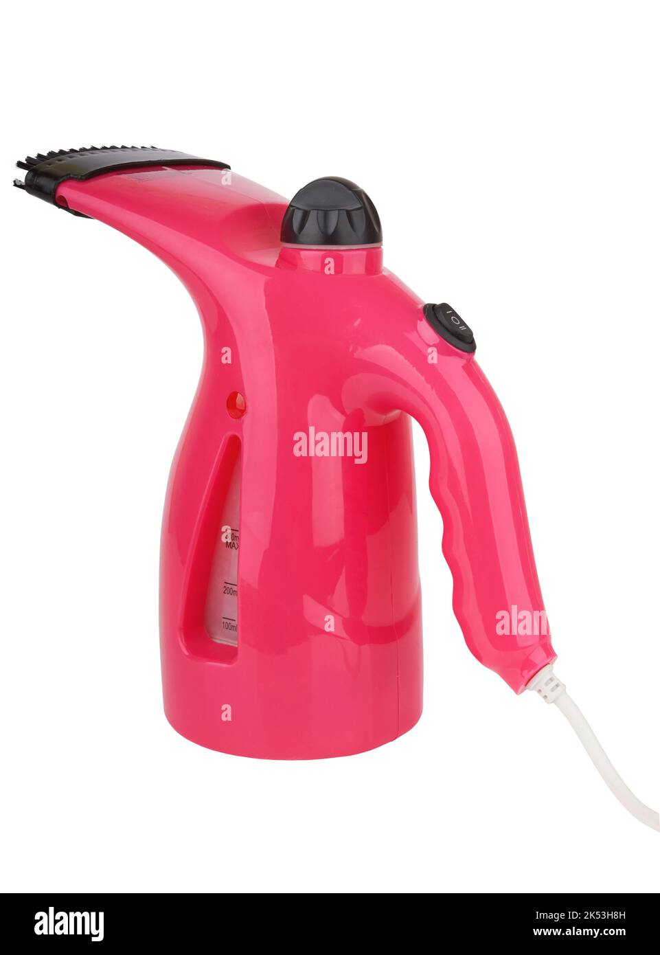 Hand steamer for clothes insulated on a white background Stock Photo ...