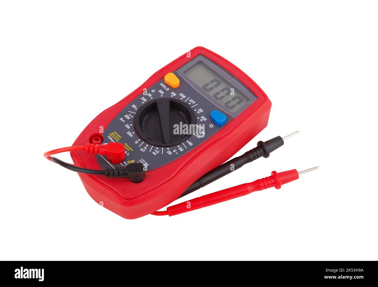 Digital multimeter isolated on a white background Stock Photo - Alamy