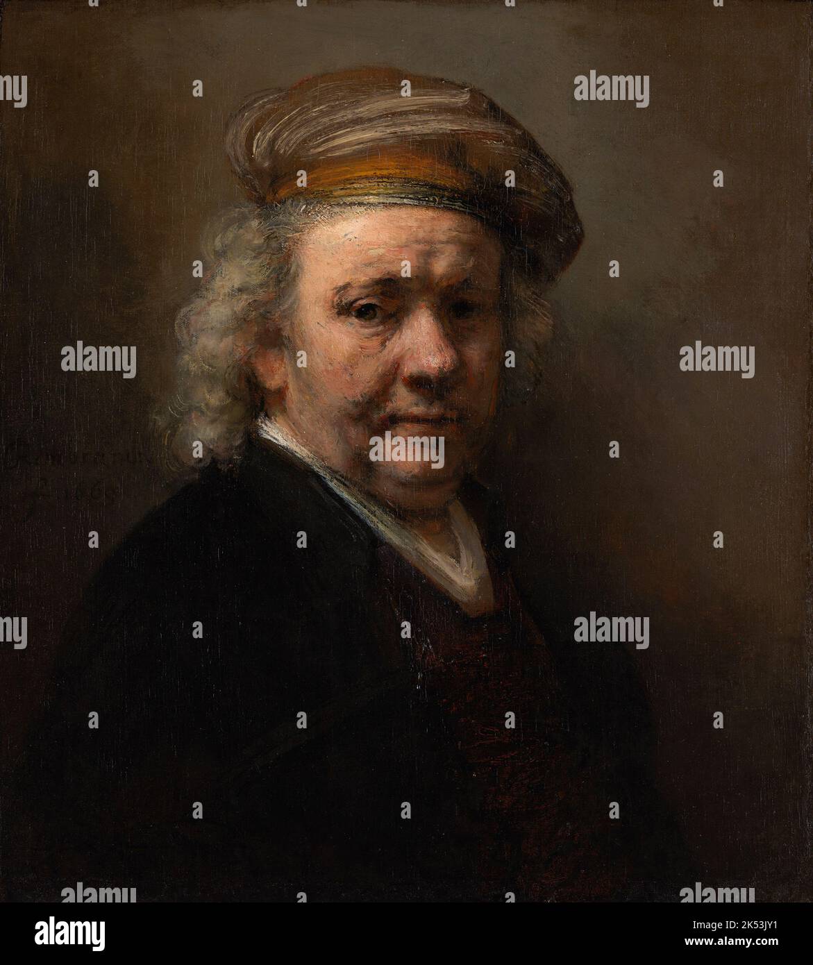 Self-portrait, 1669. Painting by Rembrandt Stock Photo - Alamy