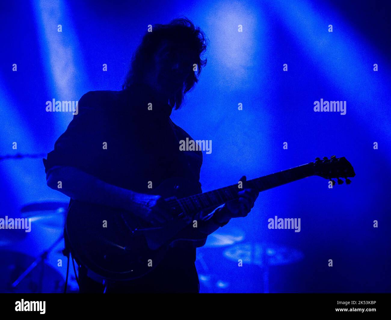 Steve Hackett on guitar Stock Photo - Alamy