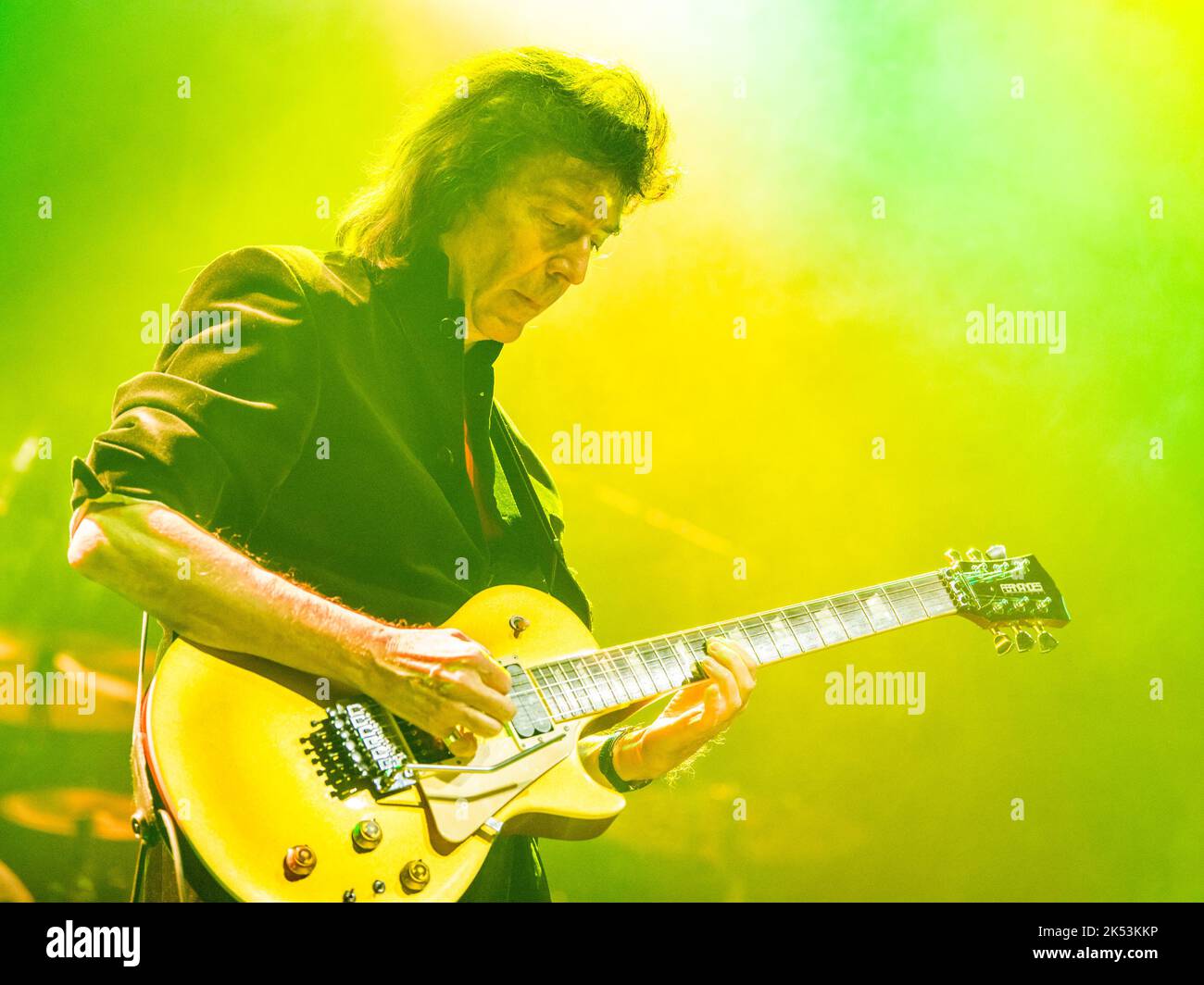 Steve Hackett on guitar Stock Photo - Alamy