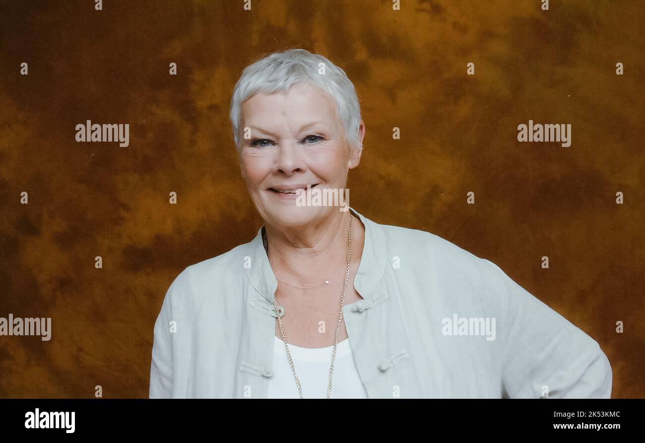 Retro celebrity portraits - Judy Dench, circa 2010. For Editorial Use ...