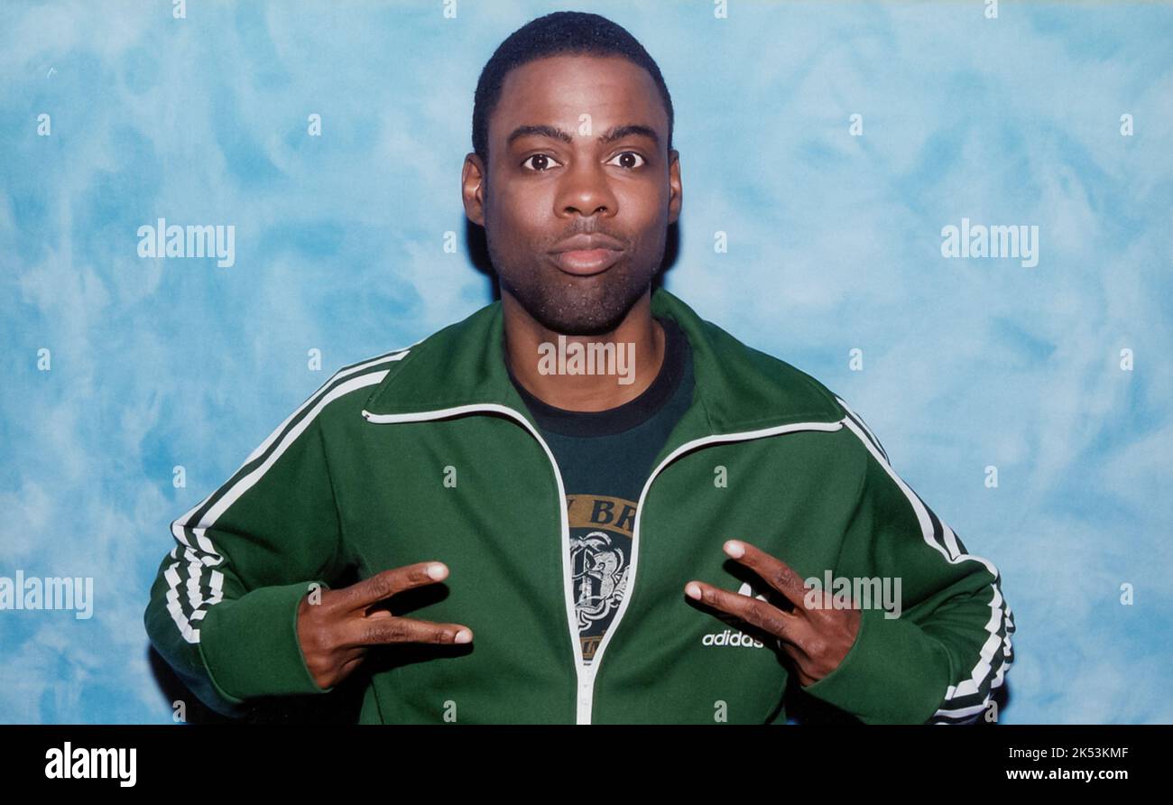 Retro celebrity portraits - Chris Rock, circa 2005. For Editorial Use ...