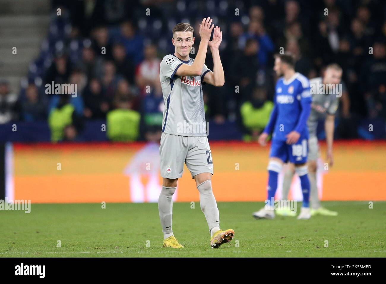 SALZBURG, AUSTRIA - OCTOBER 05: Luka Sucic of RB Salzburg reacts during ...
