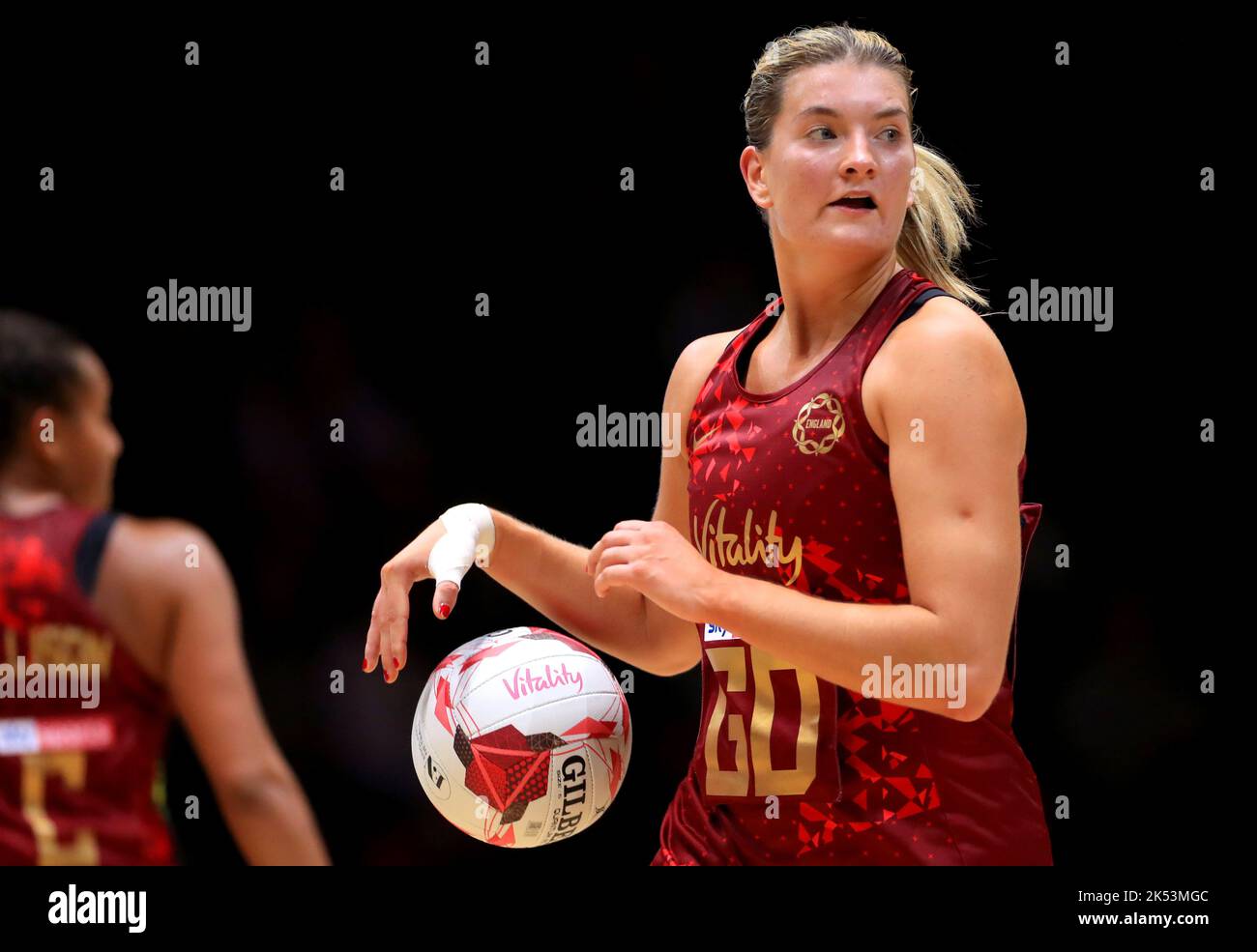 England Vitality Roses' Francesca Williams in action during the ...