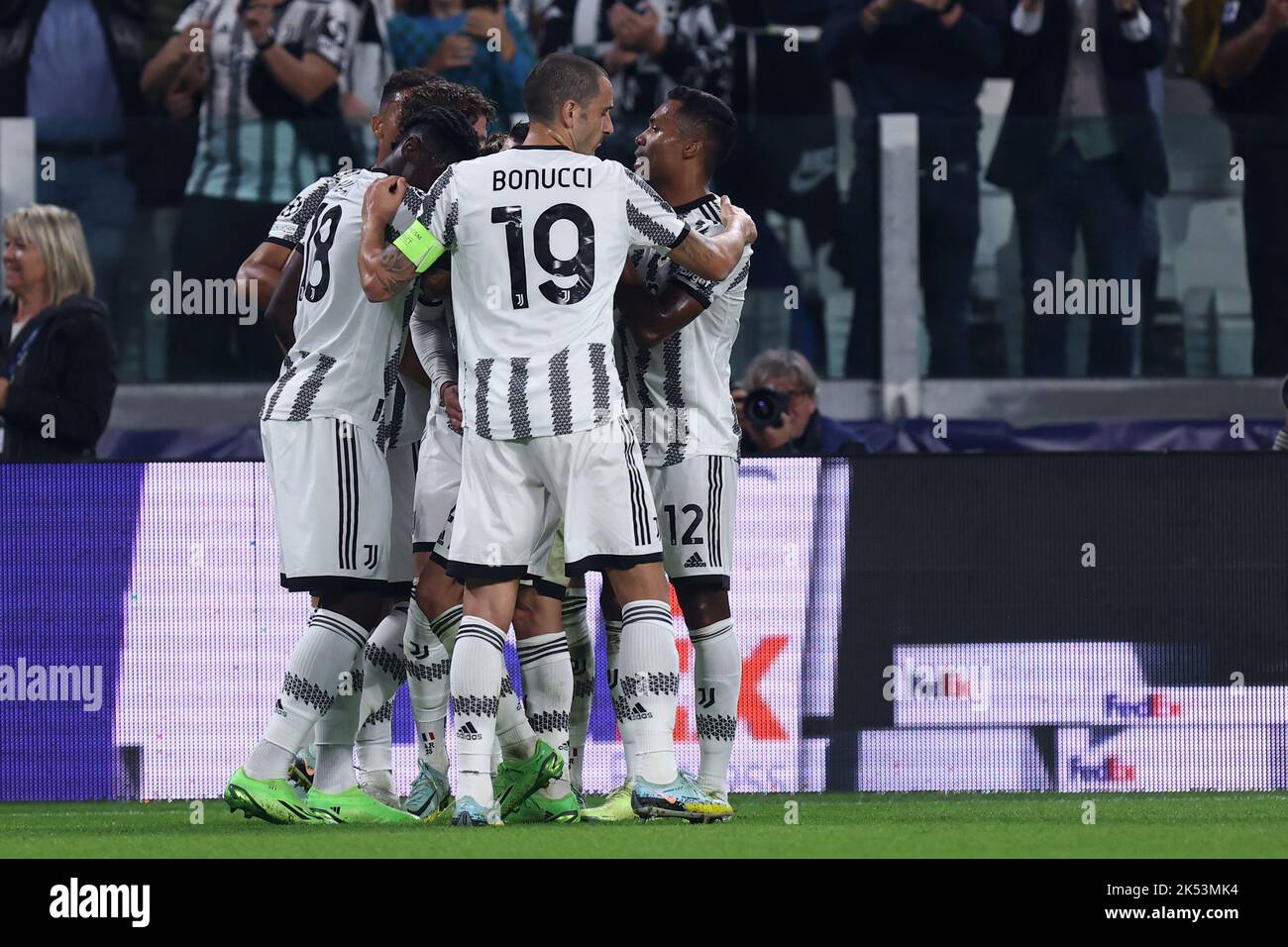 Turin Italy October 5 2022 Adrien Rabiot Of Juventus Fc Celebrates