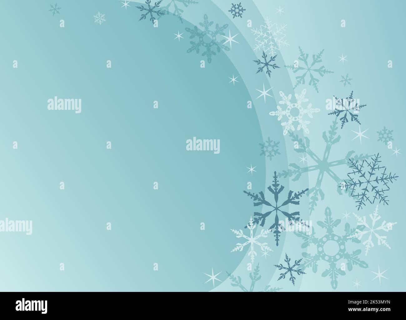 Snowflakes flying up around a curve with copy space Stock Vector Image ...