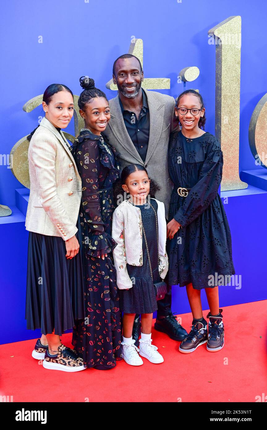 London, UK , 05/10/2022, Jimmy Floyd Hasselbaink and family arrive at ...