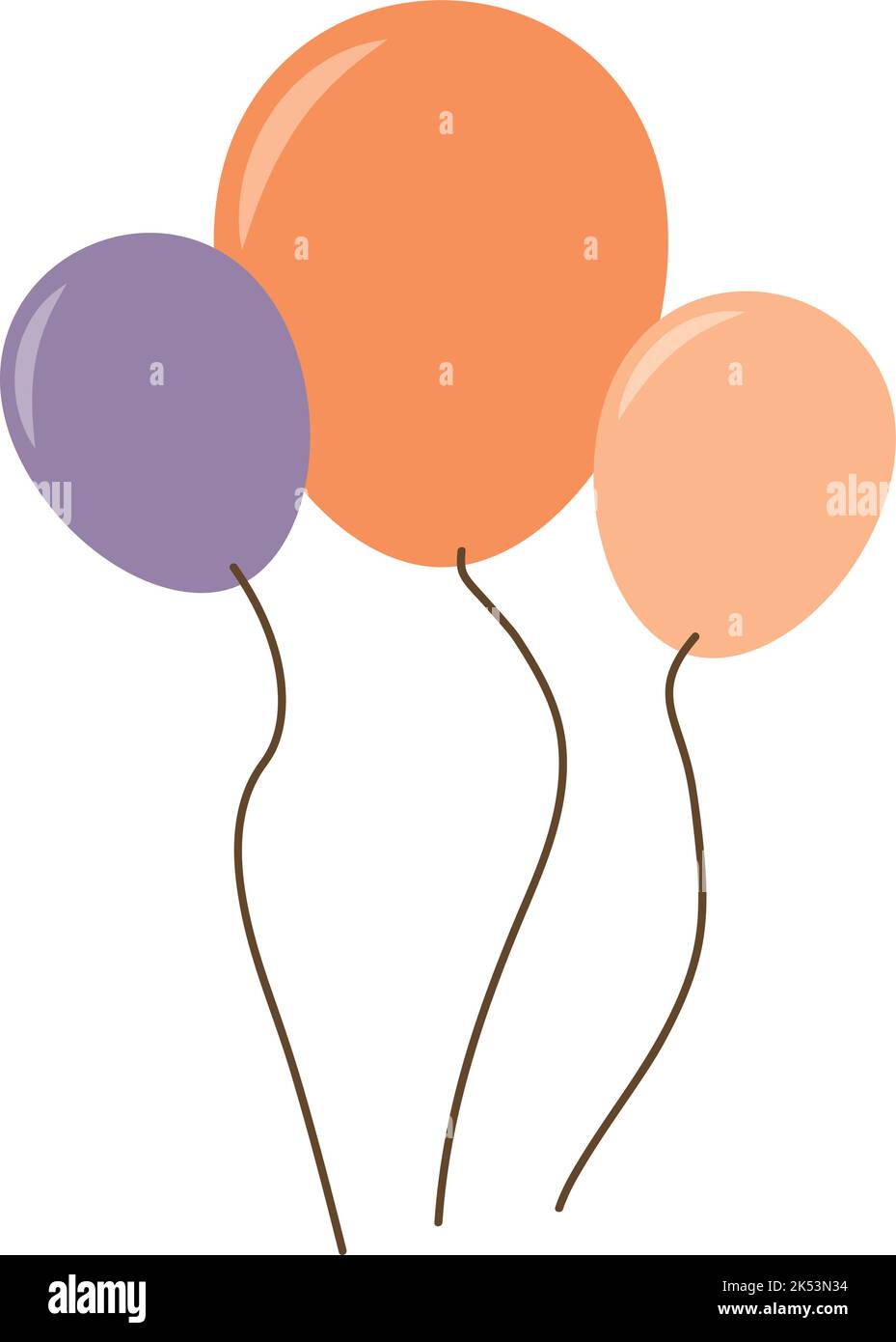 balloons helium floating decorative icon Stock Vector Image & Art - Alamy